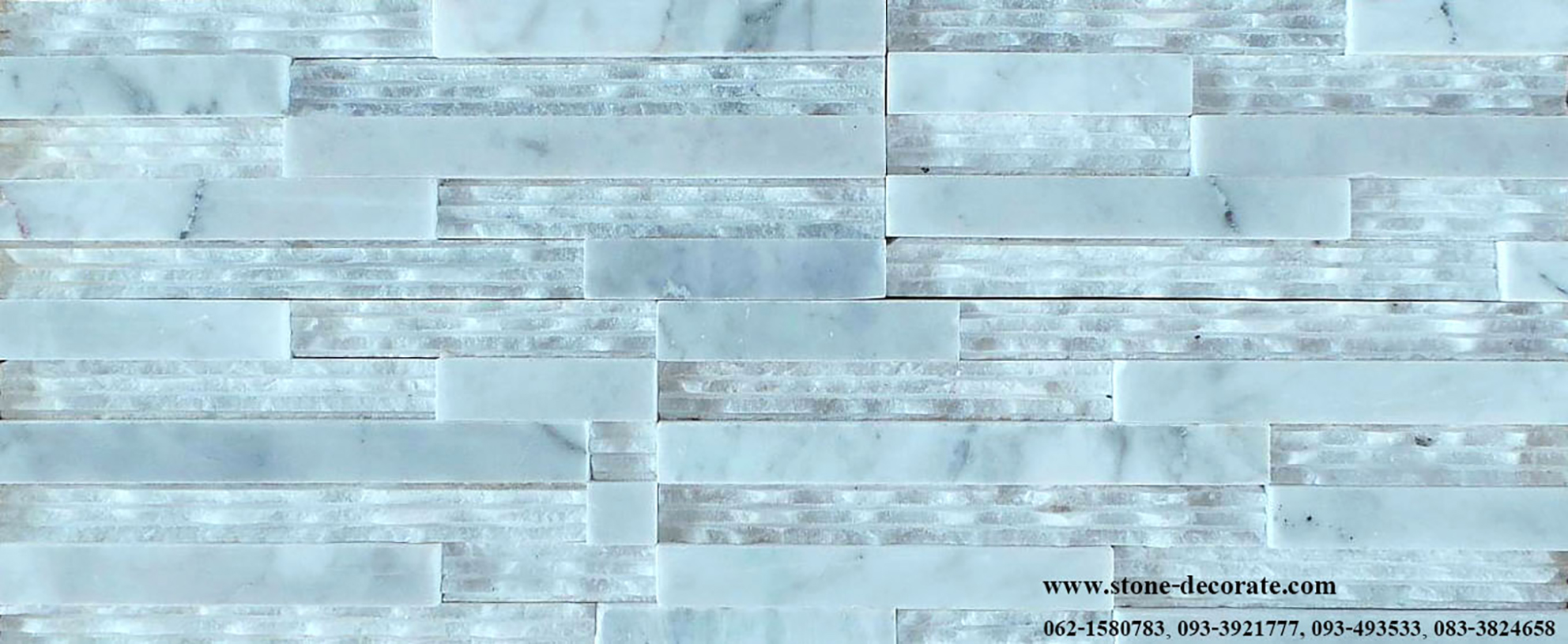 AMB019 จิ๊กซอหินอ่อนขาวเทาผิวเรียบ+เซาะร่อง – ศูนย์รวมหินธรรมชาติและหิน ...